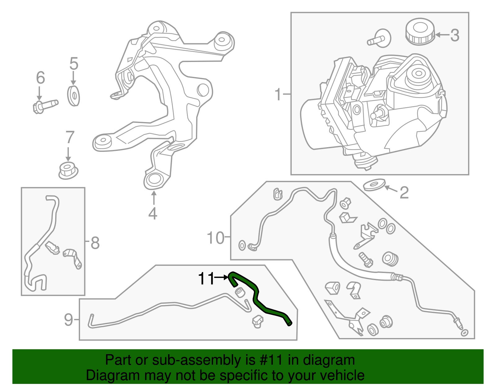 2013-2018 Nissan Altima Return Hose 49725-3TA2A | Nissan Parts Central