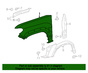 53812-04120 - Fender - 2016-2023 Toyota Tacoma | Nucar Toyota of North ...
