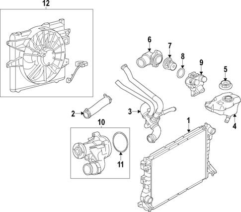Radiator & Components for 2011 Ford Mustang | TascaParts.com