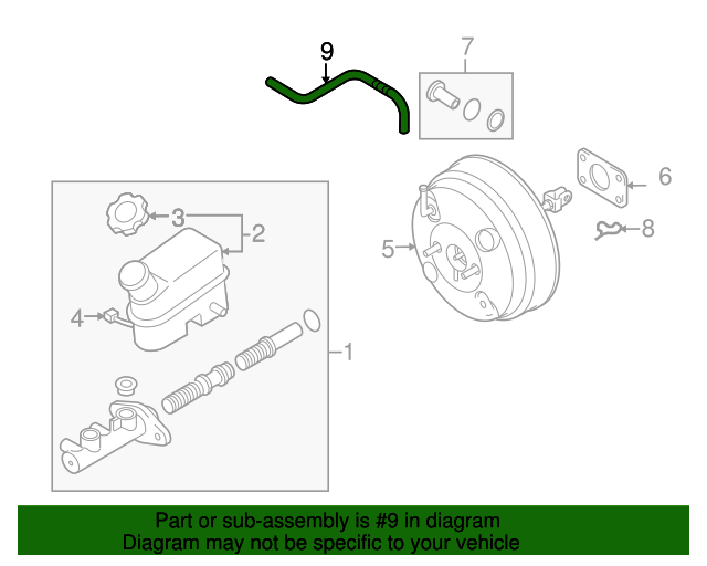 2014-2015 Hyundai Tucson Vacuum Hose 59130-4T300 | QuirkParts