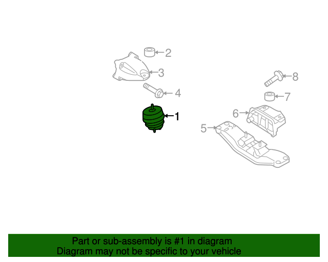 Genuine Mount for 2009-2012 Hyundai | Part# 21812-3M000 | Hyundai OEM ...