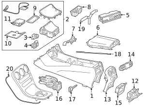 253-820-83-00-8R73 - Ash Tray 2020-2022 Mercedes-Benz | AutoNationParts.com