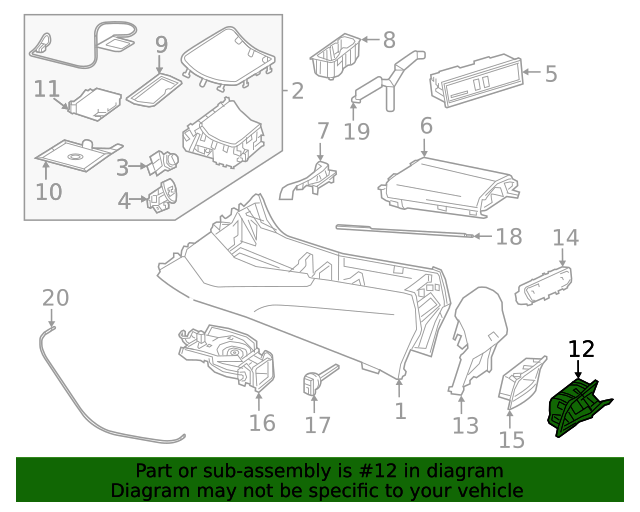 253-820-83-00-9051 - Ashtray 2020-2022 Mercedes-Benz | Mercedes-Benz ...