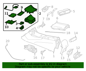 205-680-71-11 - Storage Compartment 2020-2022 Mercedes-Benz | Mercedes ...
