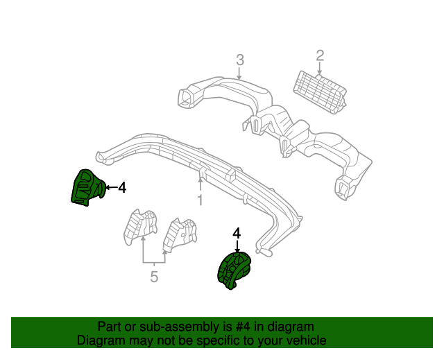 97480-4D000DP - Vent Grille - 2006-2010 Kia Sedona | Kia Auto Parts