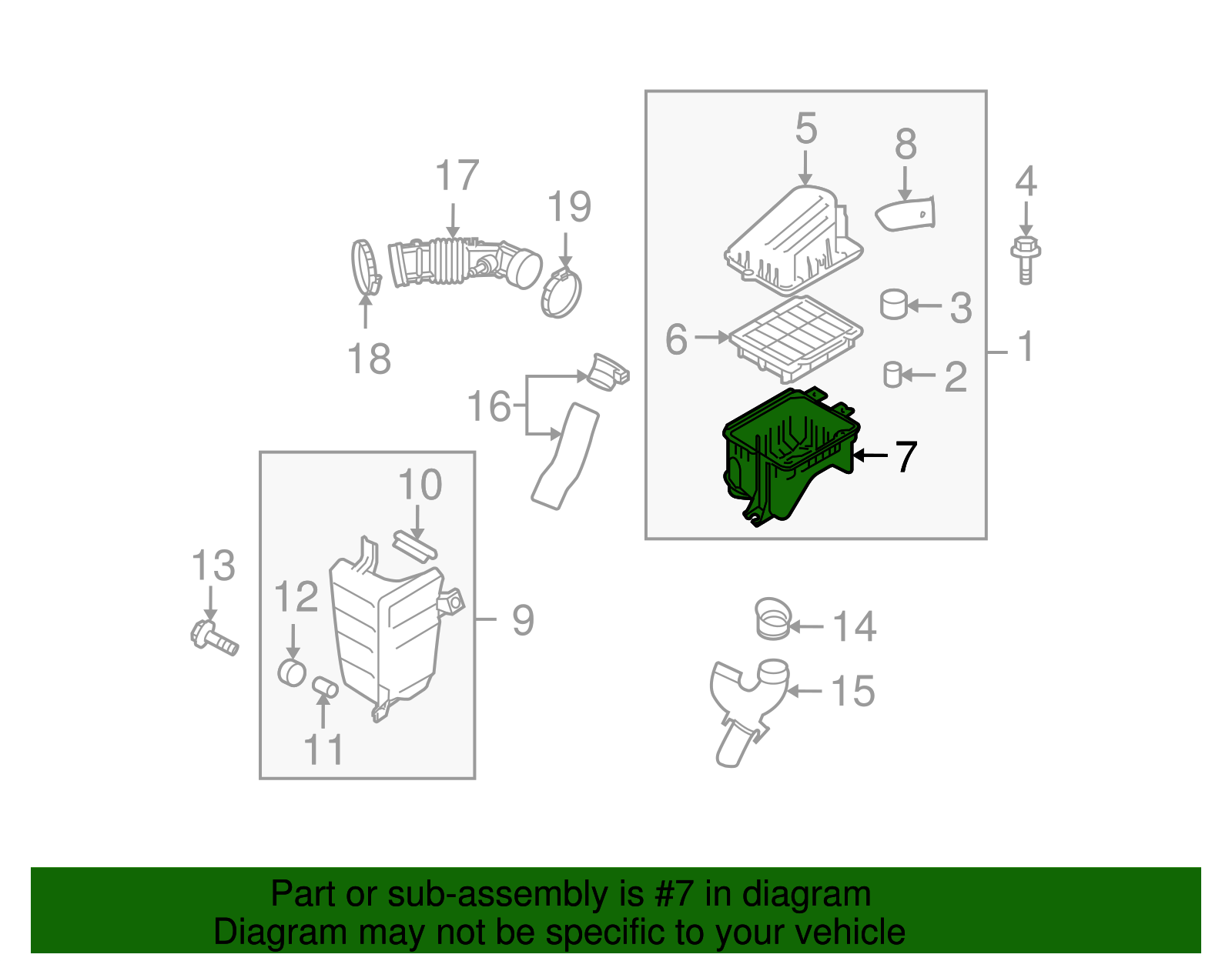 2004-2011 GM Air Cleaner Lower Housing 96536693 | GM Parts Center
