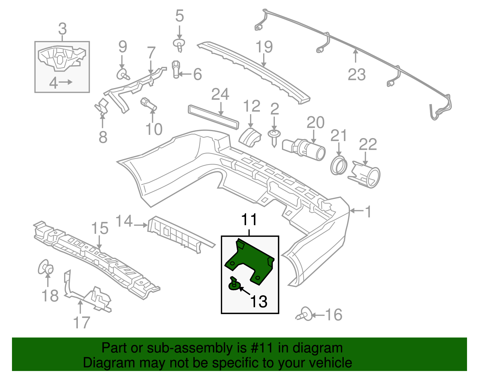 2010-2013 Land Rover Range Rover Sport Tow Bracket Cover LR019170 | OEM ...