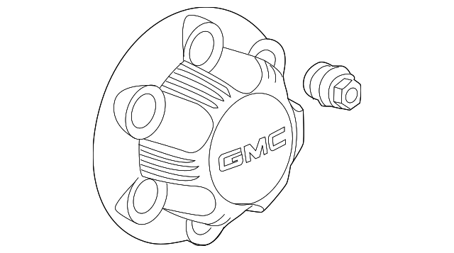 2014-2019 GMC Sierra 1500 Front and Rear Wheel Trim Cap 20941990 GM ...