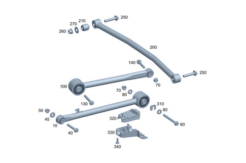 Rear Axle Longitudinal & Transverse Control Arms for 2021 Mercedes-Benz ...