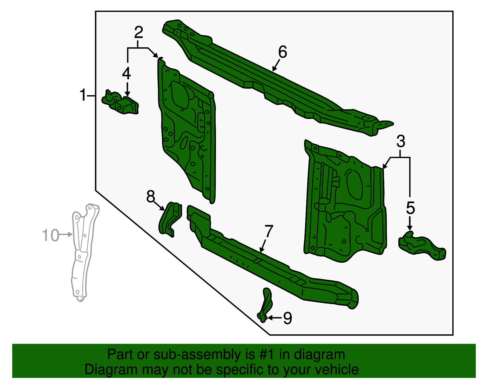 53201-04060 - Radiator Support 1997-2000 Toyota Tacoma | Longo Toyota Parts