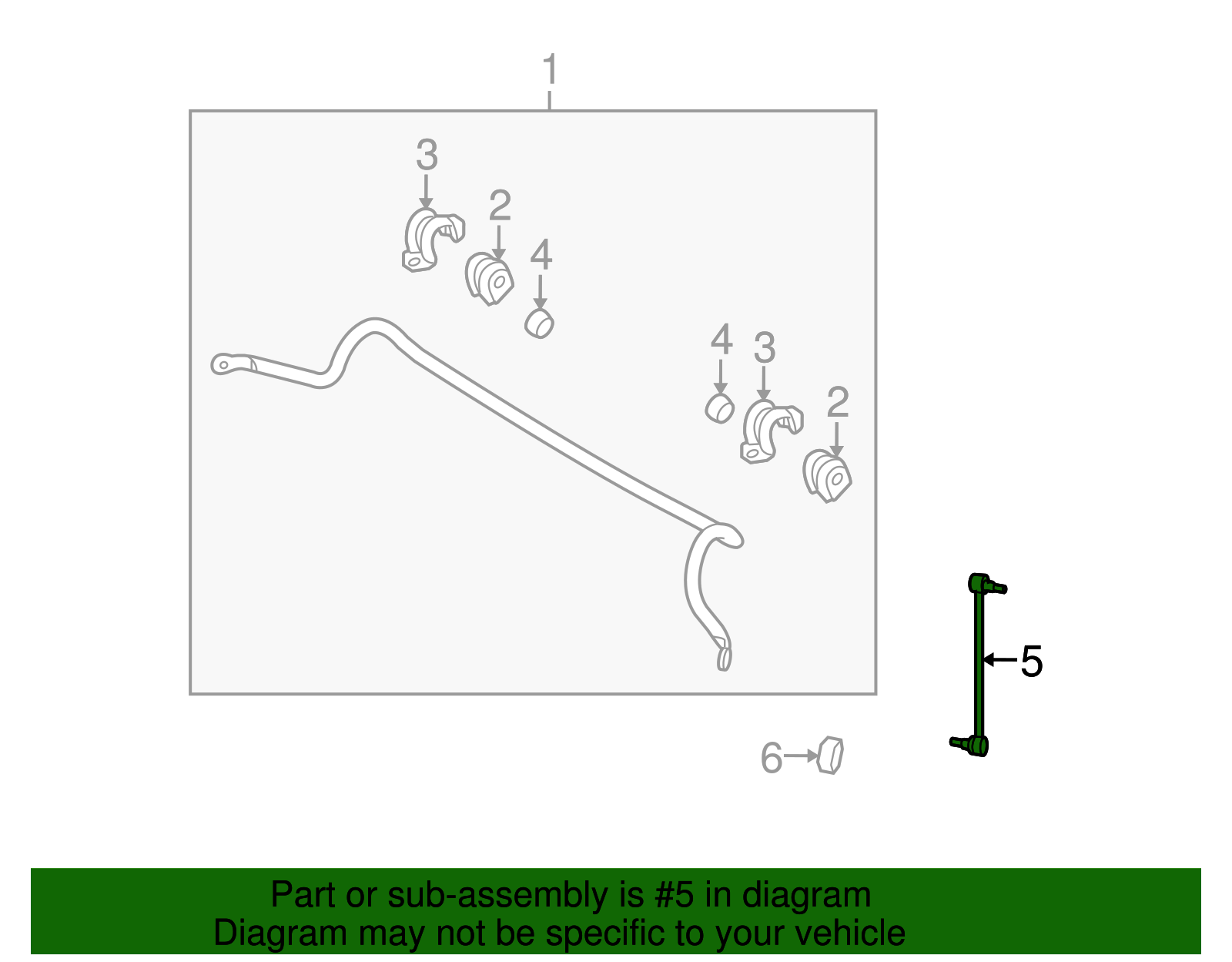 2006-2011 Kia Stabilizer Link 548301g500 | Retail Performance Auto Parts