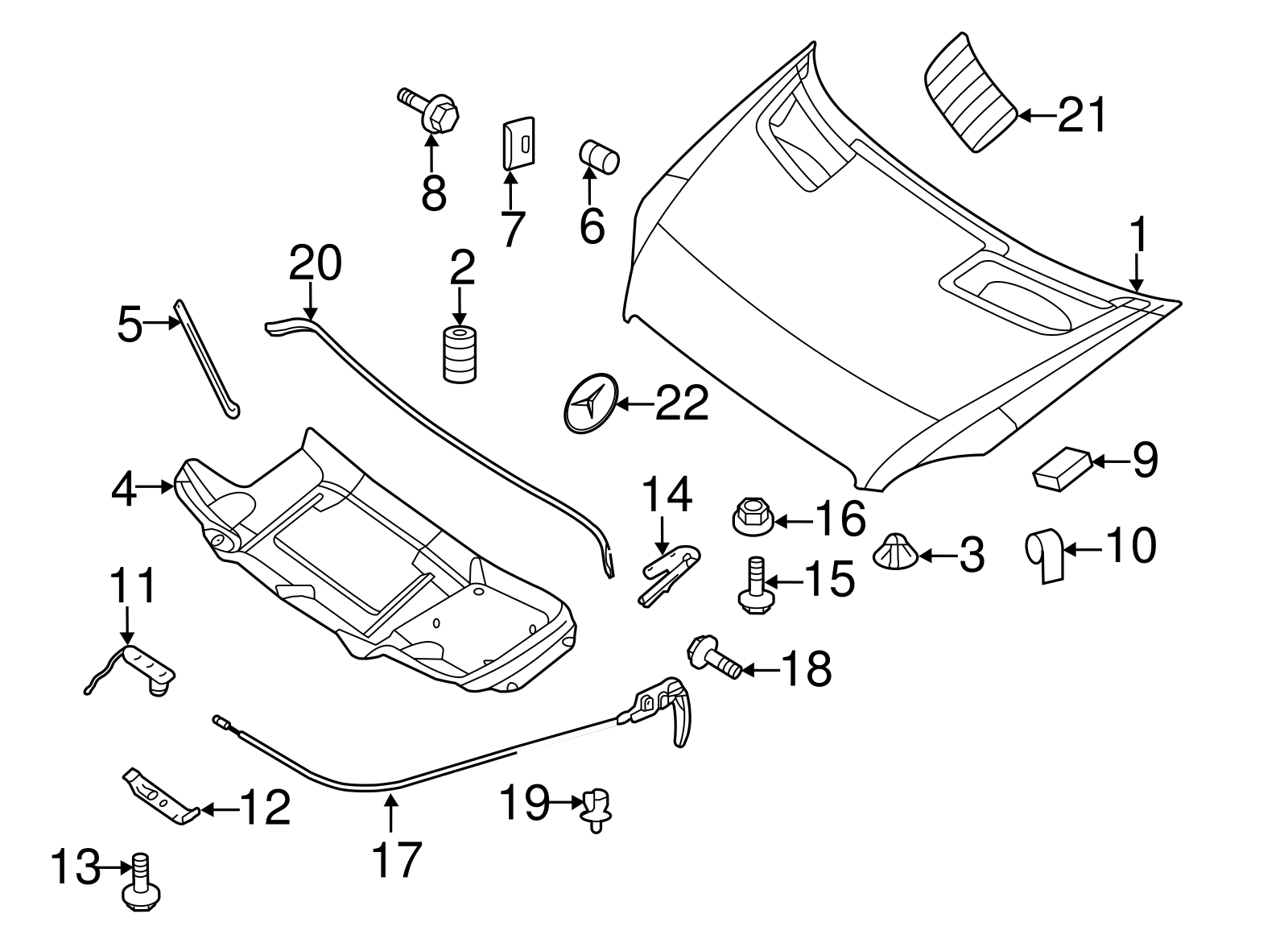 906-750-03-50 - Upper Latch 2010-2018 Mercedes-Benz | Mercedes-Benz USA ...
