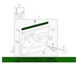 2005-2014 Toyota Tacoma Door Window Belt Weatherstrip 68161-04040 | OEM ...