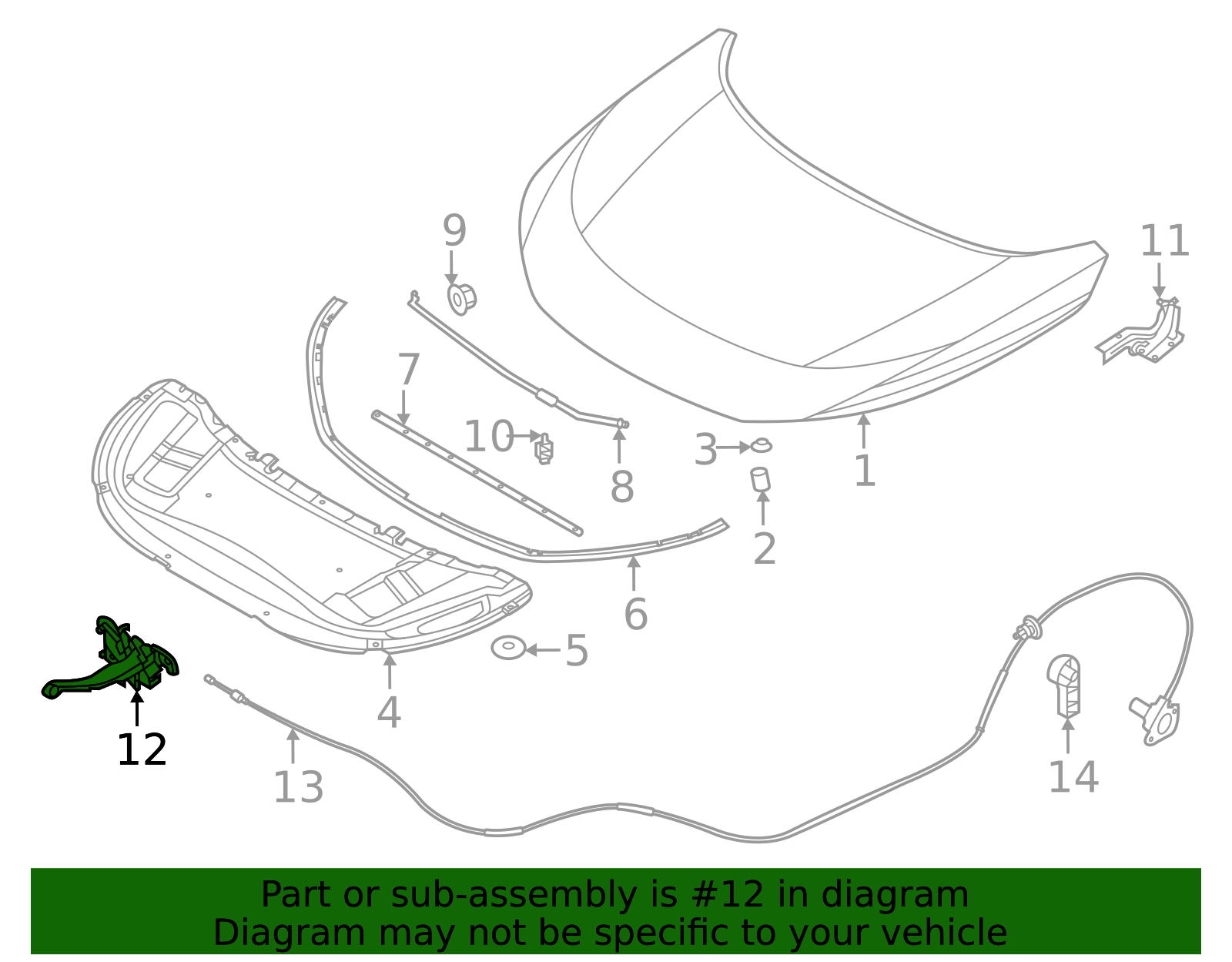 2021-2025 Nissan Rogue Latch 65601-6RA0A | Nissan RVA