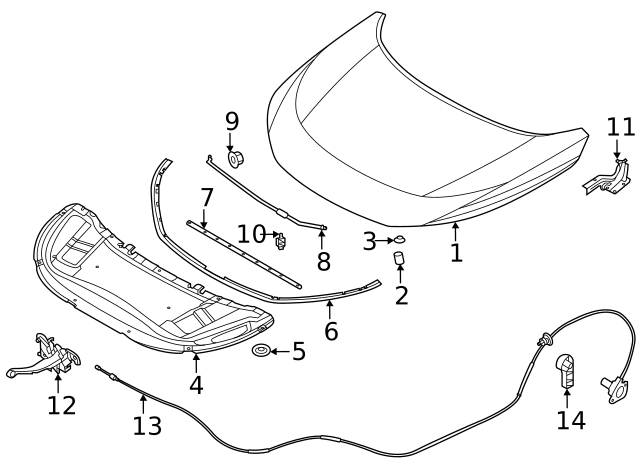 2022-2024 Nissan Rogue Release Handle 656226RA0B | Nissan Canada