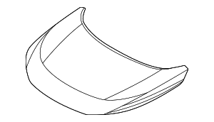 2021-2025 Nissan Rogue Hood 65100-6RR0B | TascaParts.com