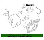 2002-2011 Audi Lock Cylinder 107-827-573-BD | Genuine Audi Parts