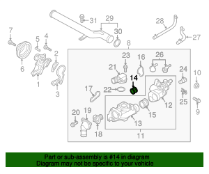 25642-3CAA0 - Thermostat Housing Connector 2011-2018 Kia | Kia.Parts Store