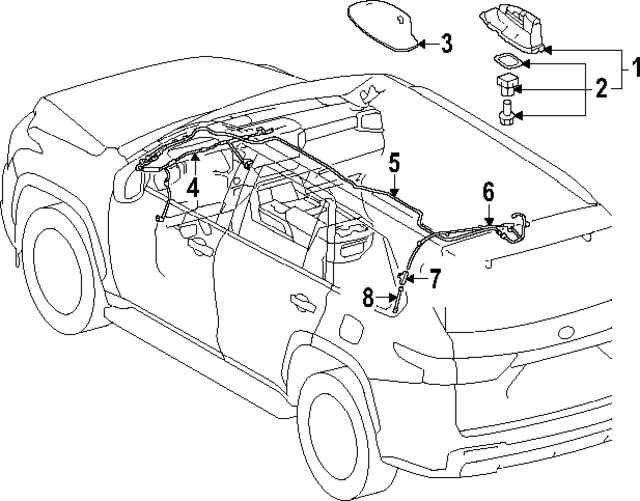 2024 Toyota Sequoia Antenna Assembly 86760-0A010 | Toyota Parts Center