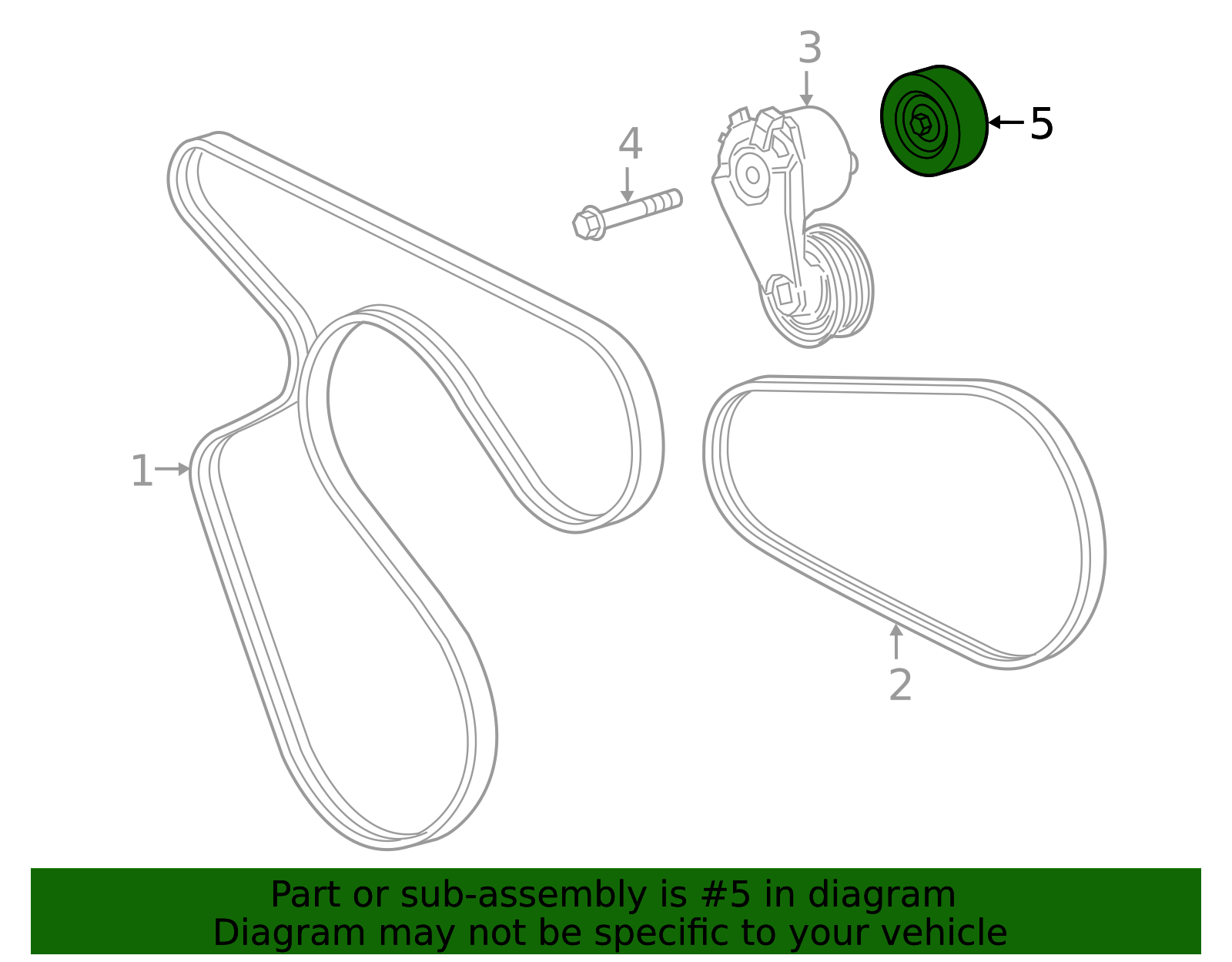 2010-2024 GM Drive Belt Idler Pulley 12695659 GM | GMPartsDirect.com