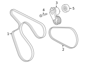 2018-2024 GM V-Ribbed Serpentine Belt 12679333 GM | GMPartsDirect.com