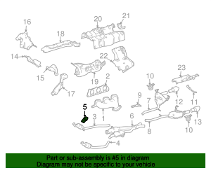 251-491-07-41 - Converter & Pipe Bracket 2006-2012 Mercedes-Benz R 350 ...
