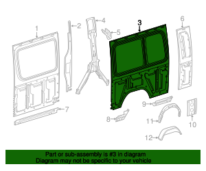 906-636-44-60 - Inner Quarter Panel 2010-2023 Mercedes-Benz | Mercedes ...