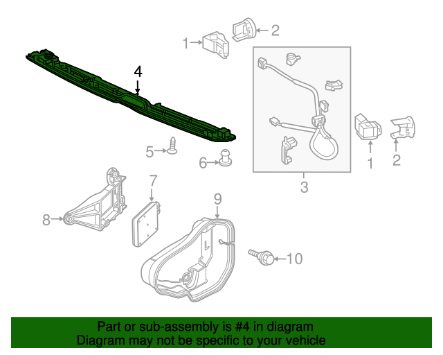 39650-THR-A04 - Sensor Assembly, Kick - 2021 Honda Odyssey | Honda Car ...