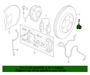 2018-2025 Nissan Axle Nut 40262-4GA0D | Nissan OEM Parts Online