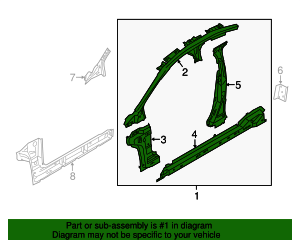 2017-2020 Lincoln MKZ Aperture Reinforced - Driver's Side (LH) HP5Z ...