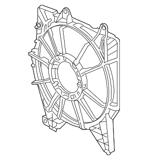 19015-RPY-G01 - Fan Shroud 2017-2021 Honda Civic | Honda Parts Online