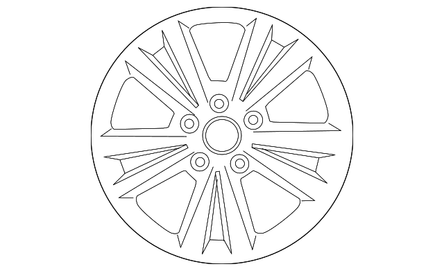 212-401-32-02-7X07 - Wheel 5-Twin-Spoke 45.7 cm (18 Inch) - High-Sheen ...