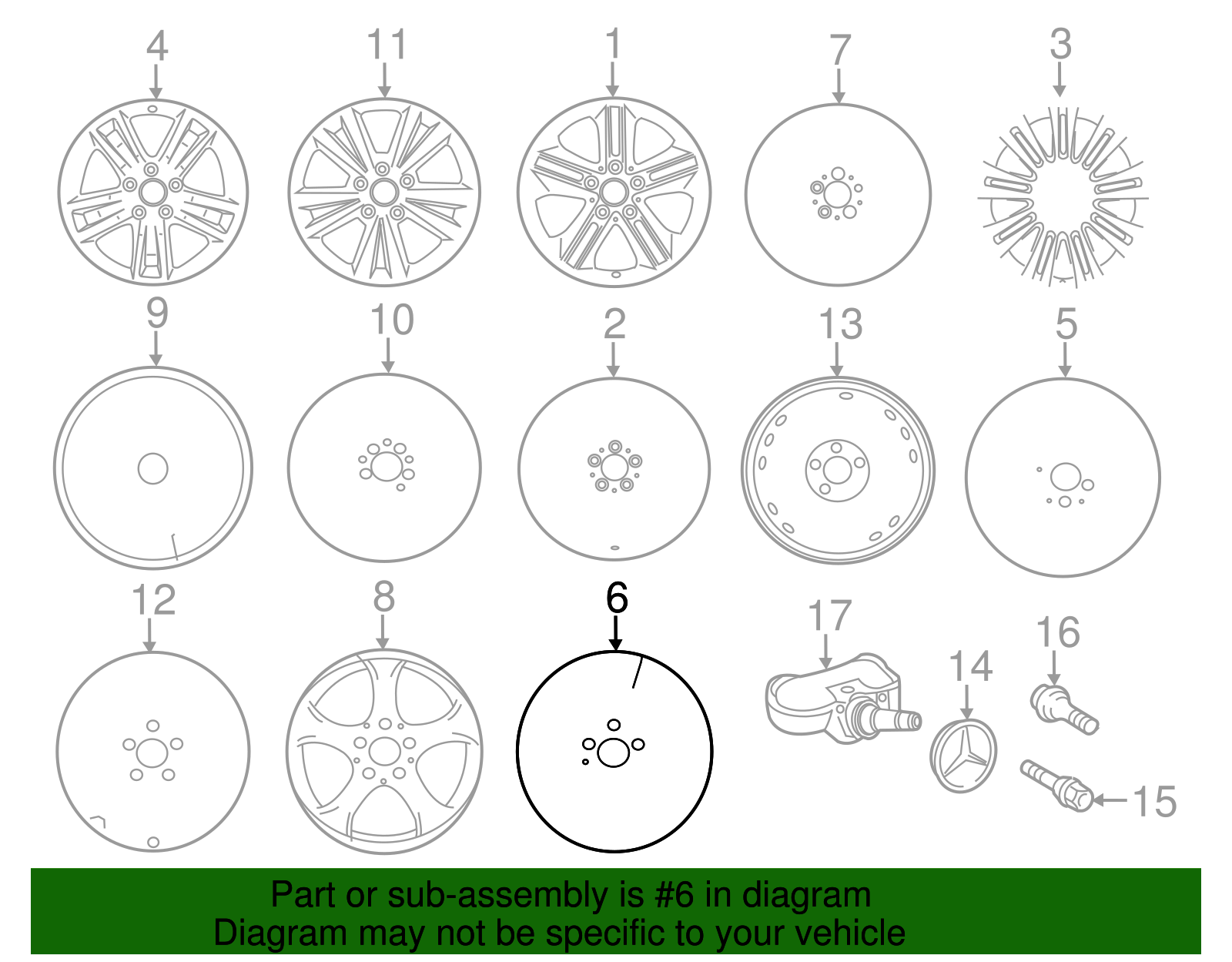 2011-2016 Mercedes-Benz 8-Spoke Wheel 212-401-18-02-9709 | Retail ...