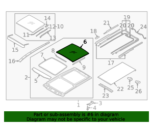81612-C5000 - Rear Glass 2016-2020 Kia Sorento | Kia.Parts Store