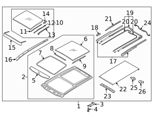 81610-C5000 - Front Glass - 2016-2020 Kia Sorento | Kia Auto Parts