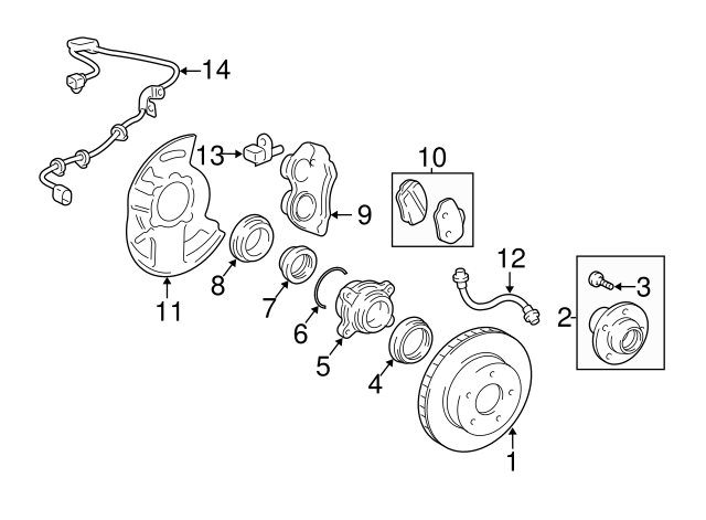 OEM Toyota Brake Pads Front For 2003-2014 Toyota - Part# 04465-35290 ...
