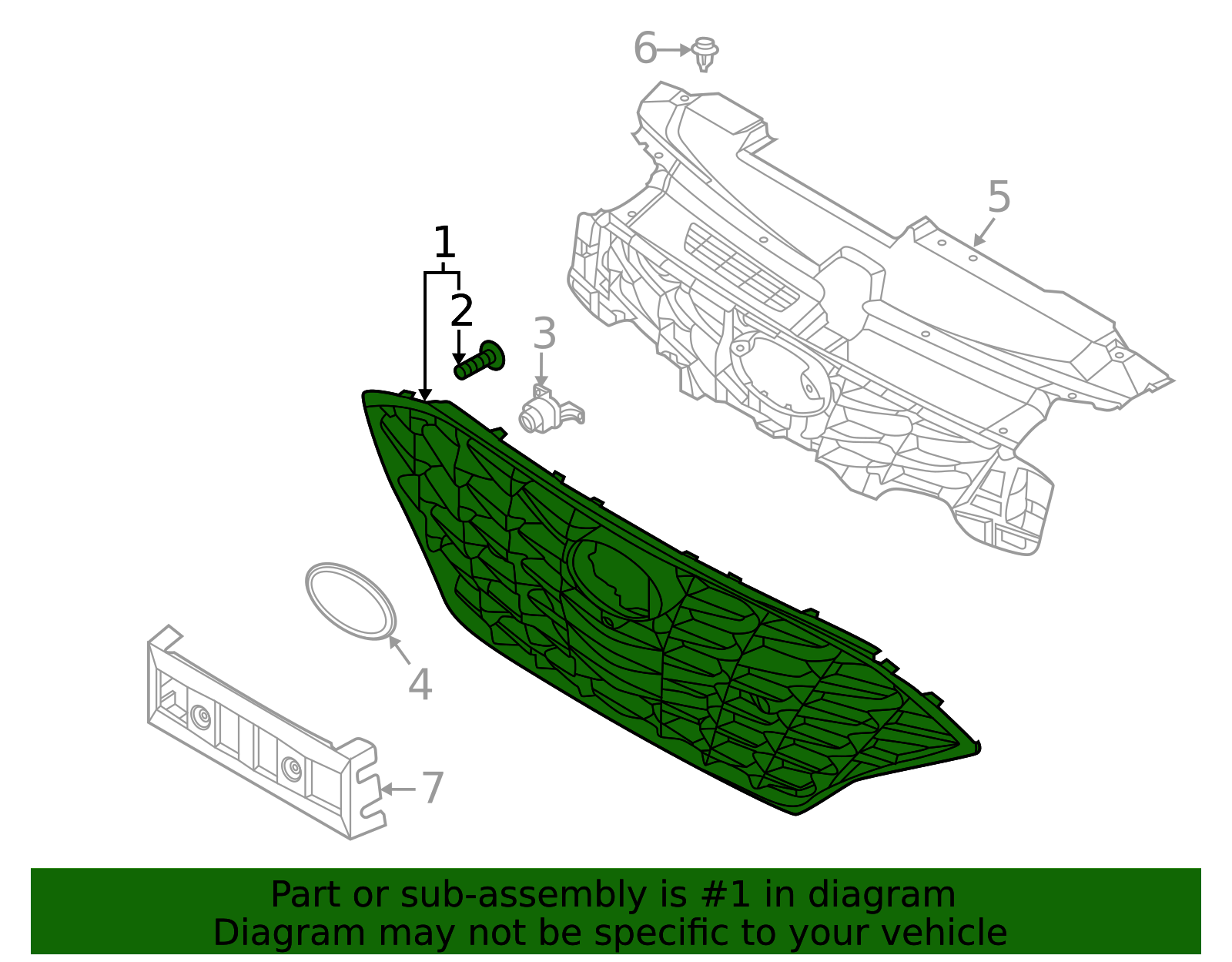 Hyundai - 863A0-L1950 - Grille Assembly - 2021-2023 Hyundai Sonata ...