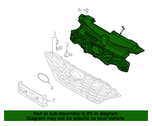 86390-L0400 - Grille Bracket 2020-2022 Hyundai Sonata | AutoNation Parts