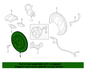 13544245 - Rear Brake Rotor 2016-2024 GM | Big 3 Auto Parts