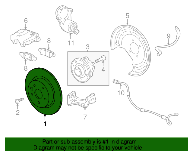 2016-2024 GM Rear Brake Rotor 13544245 | GM Parts Center