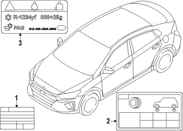 97699-DO500 - AC Label 2024 Kia EV9 | Kia.Parts Store
