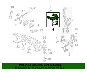 Genuine Upper Control Arm for 1999-2003 Acura Part# 51460-S84-A01 ...