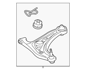 48069-59135 - Suspension Control Arm (Left, Front, Lower) - 2007-2019 ...