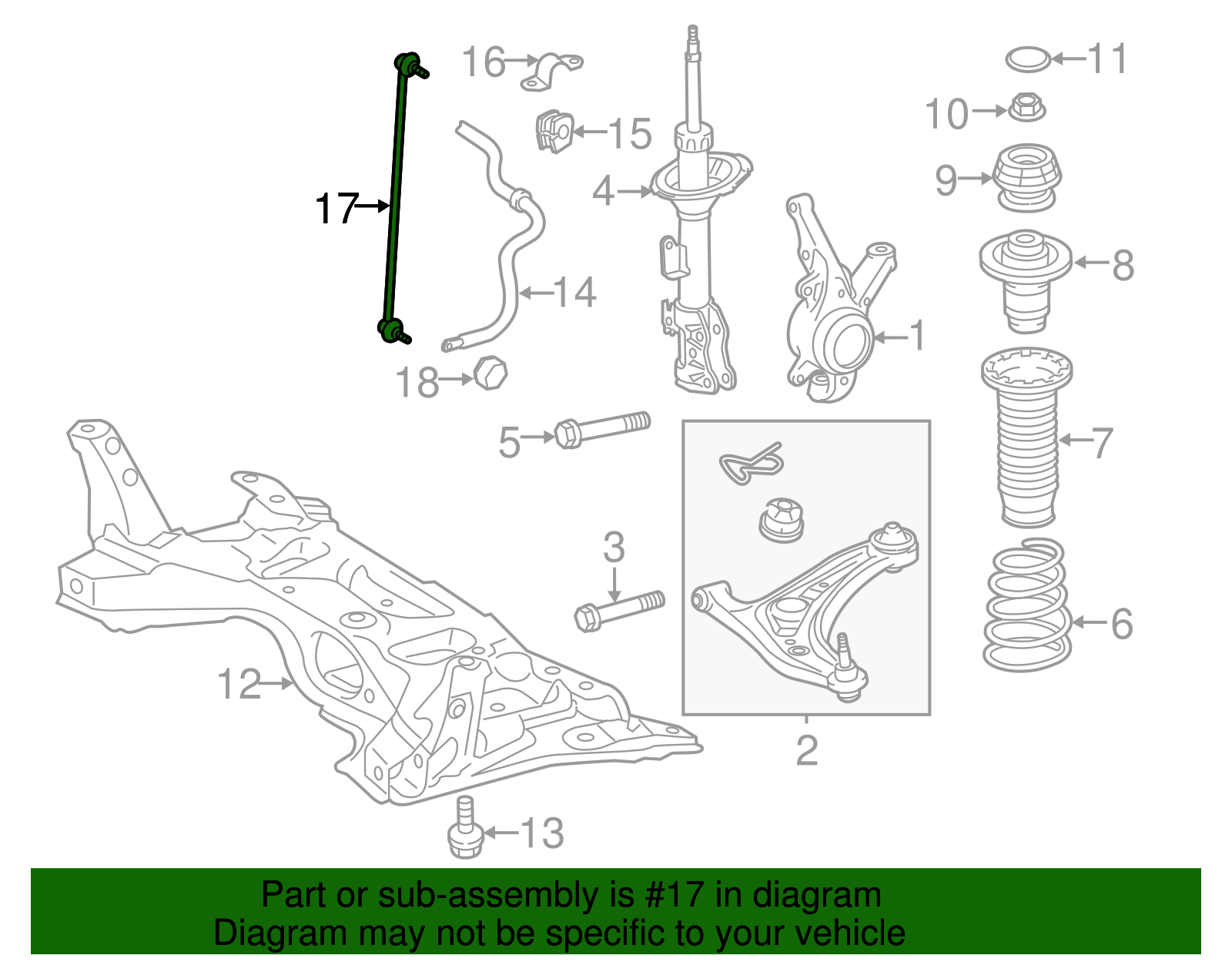 2007-2019 Toyota Stabilizer Link 48820-52030 | OEM Parts Online