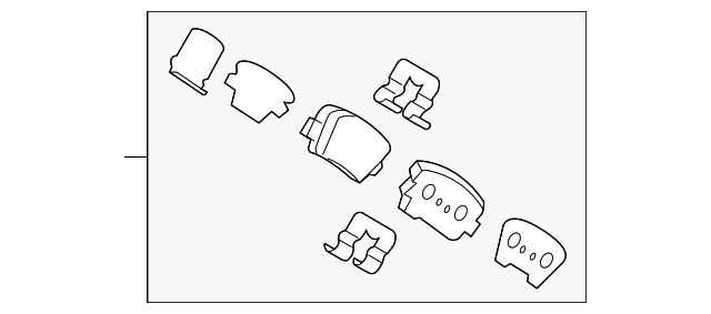 58302-C6A00 - Brake Pads Rear 2016-2020 Kia Sorento | Kia.Parts Store