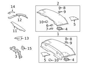 223-694-55-00 - Trunk Trim Scuff Plate 2021-2024 Mercedes-Benz ...