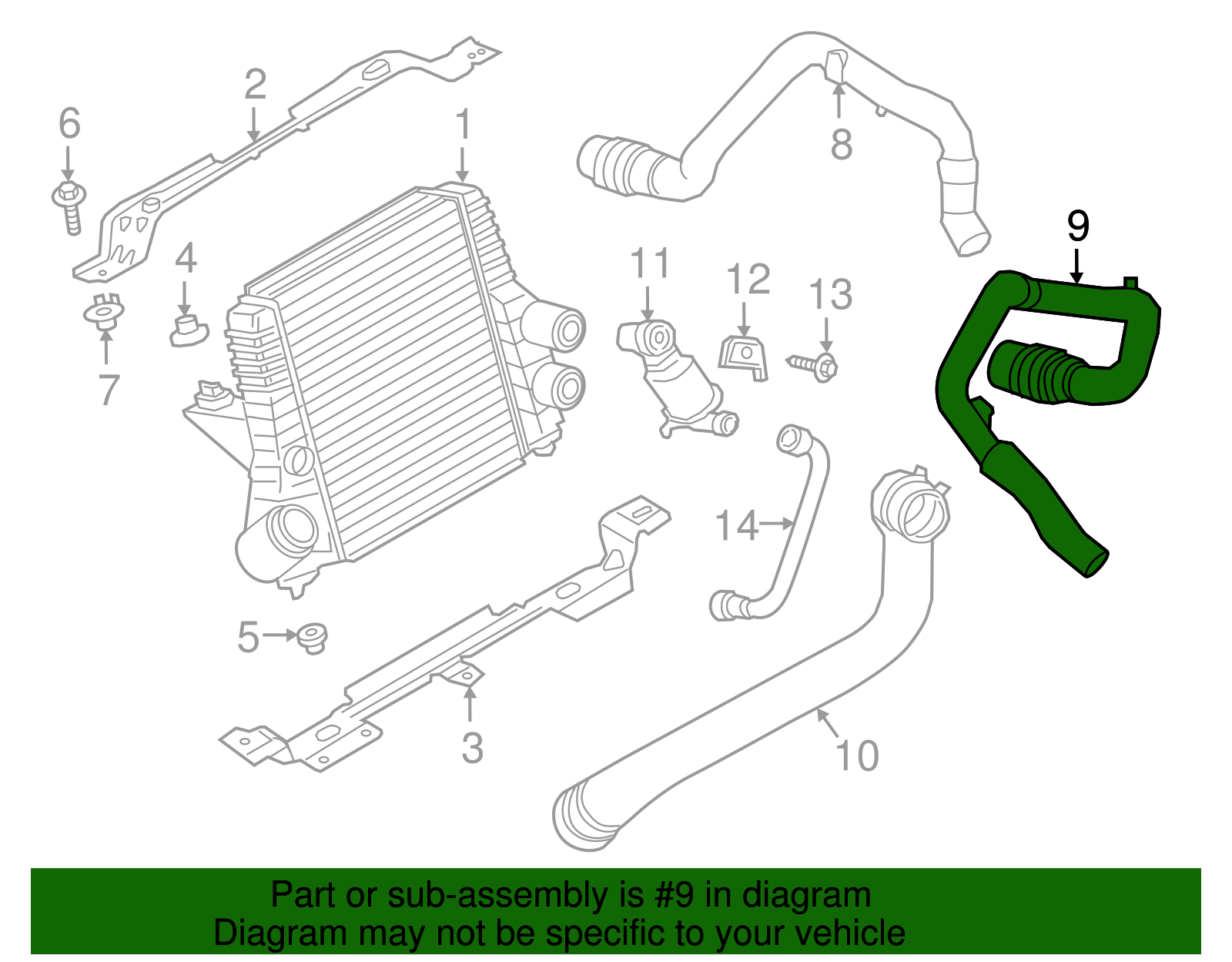 BL3Z-6C646-A - Air Inlet Duct 2011-2017 Ford | Big 3 Auto Parts