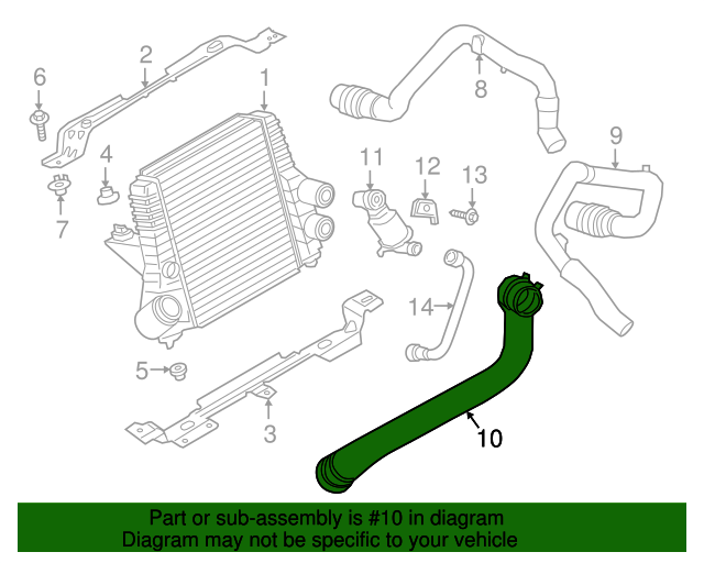 BL3Z-6F073-A - Air Outlet Duct 2011-2017 Ford | Ford Parts Connect