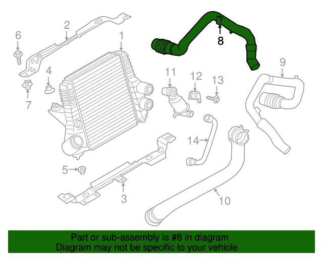 BL3Z-6C646-B - Air Inlet Duct 2011-2017 Ford | Ford OEM Parts Direct