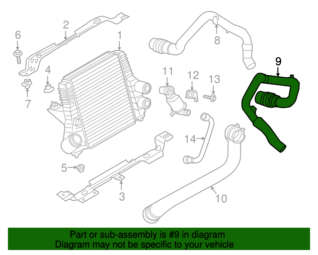 Genuine OEM Ford Part - Air Inlet Duct BL3Z-6C646-A | Genuine OEM Ford ...